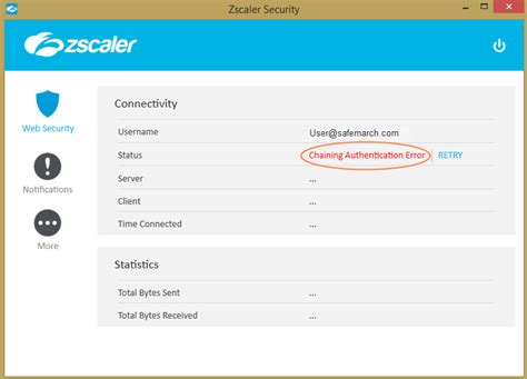 zscaler app connection status errors zscaler