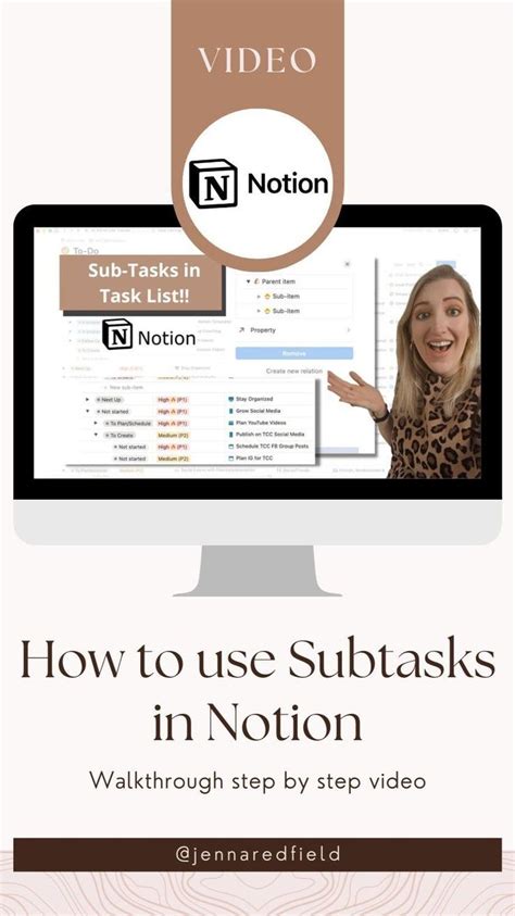 how to use subtasks in notion in 2023 business and productivity