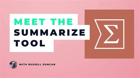 meet the summarize tool in alteryx youtube