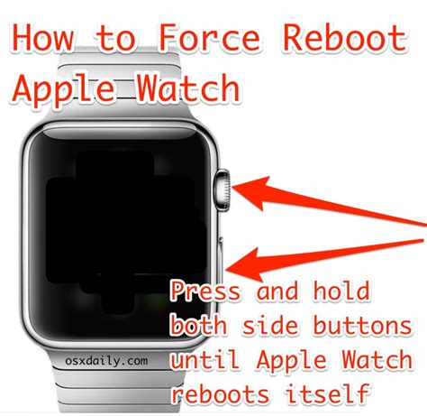 how to force reboot apple watch