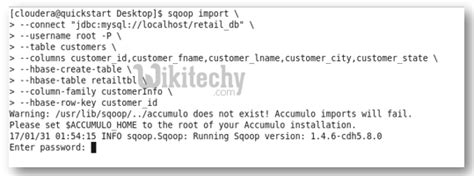 sqoop sqoop import to hbase apache sqoop sqoop