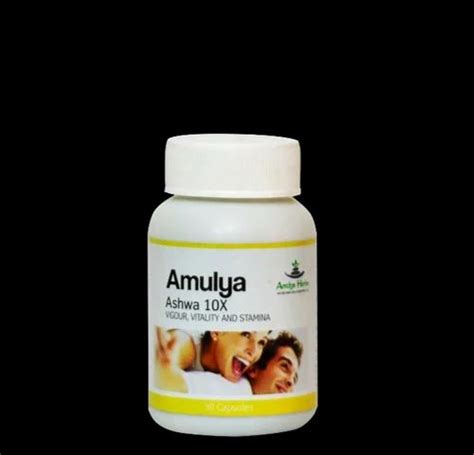 Herbal 30 Cap Amulya Ashwa 10 X Capsule For Sex Treatment Ayurvedic