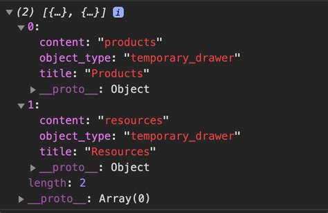 javascript how to push a specific json object in an array stack