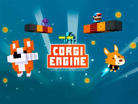 corgi engine 2d 2 5d platformer unity games game logo engineering