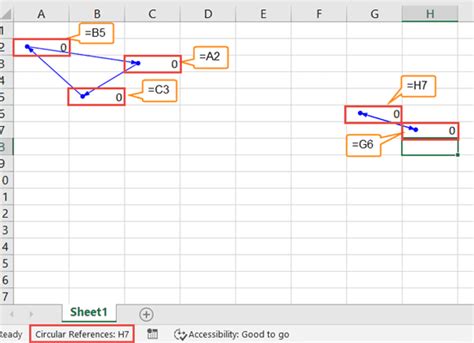 circular references in excel how to find and fix it
