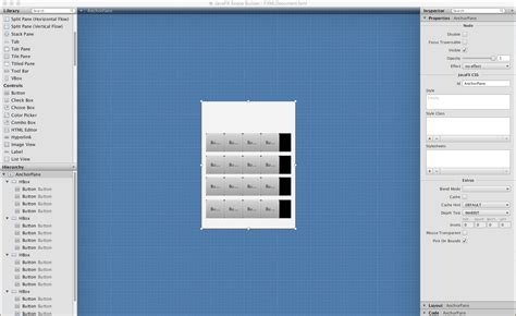 how to create a javafx gui using scene builder in netbeans