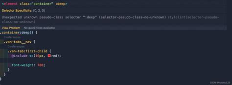 how to solve vue3 using deep syntax error programmerah