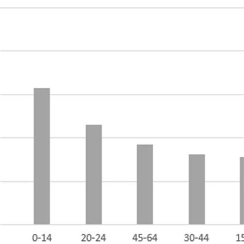 Relative Importance Of Each Input Variable Population Age Classes In