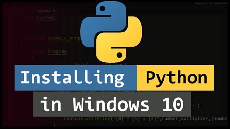 how to install python on windows 10