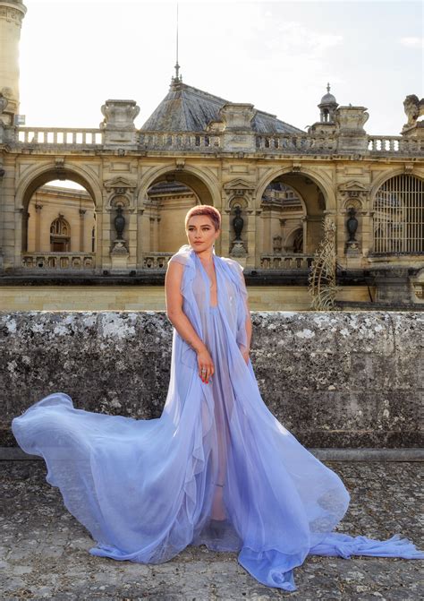 Florence Pugh Goes Braless In Sheer Robe All Through Pfw See Pictures
