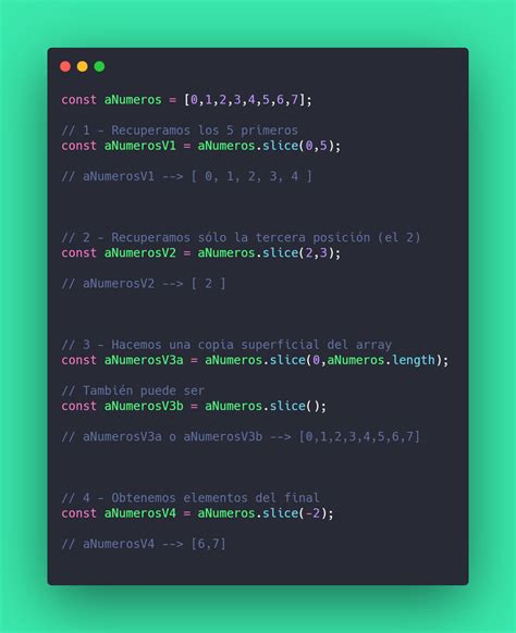 javascript basics array slice javier martínez solera