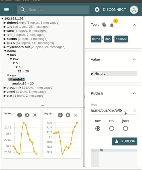mqtt follow profile and number items items and sitemaps openhab