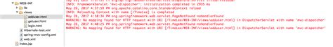 java spring mvc controller issue no mapping found for request