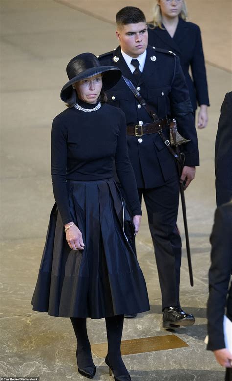 Queens Niece Lady Sarah Chatto And Son Arthur Pay Respects At