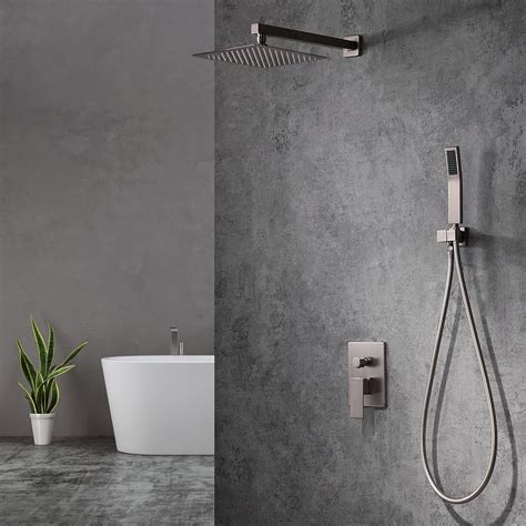 Buy Bathselect Rain Shower Set Single Handle Thermostatic Valve Brushed