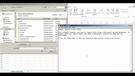 excel import access data how to import access data into excel