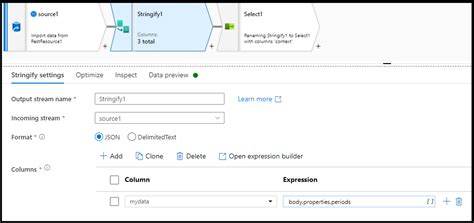 striny data transformation in mapping data flow azure