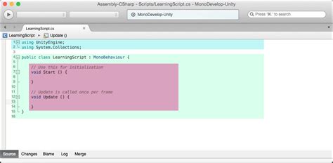 introducing the monodevelop code editor learning c by developing