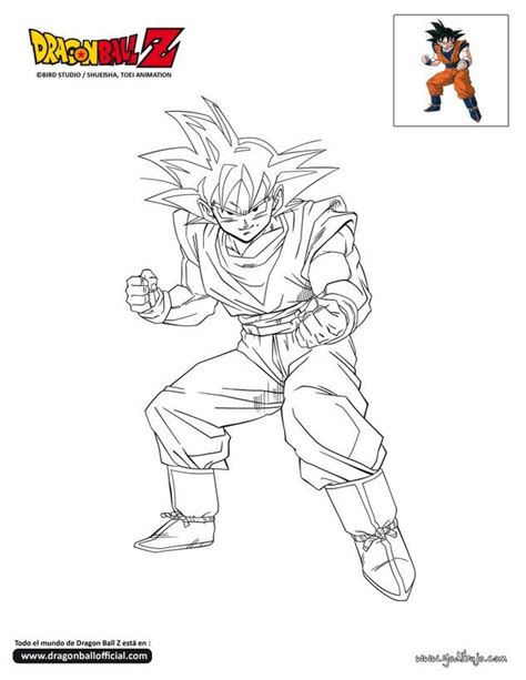 Dibujos Para Colorear Goku Combativo Coloriage