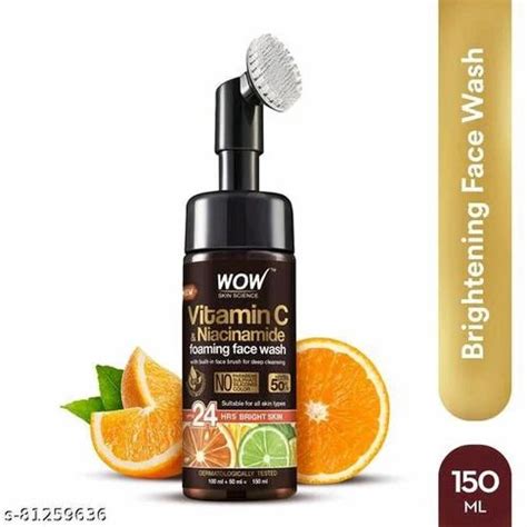 Wow Skin Science Brightening Vitamin C Foaming Face Wash With Built In