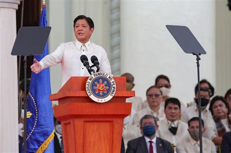 Full Text Marcos Jr S Inaugural Address Abs Cbn News
