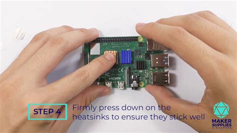 how to apply heatsinks on a raspberry pi 4 youtube