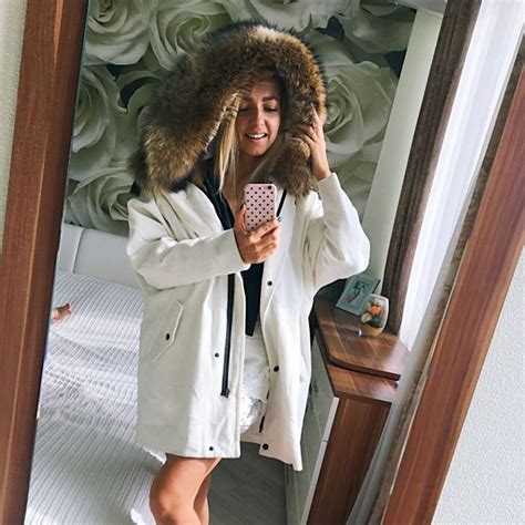 Raccoon Fur Parka Mabel Fur Parka Fur Coats Women Fox Fur Jacket