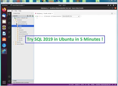 try sql 2019 in ubuntu desk in 5 minute sql planner