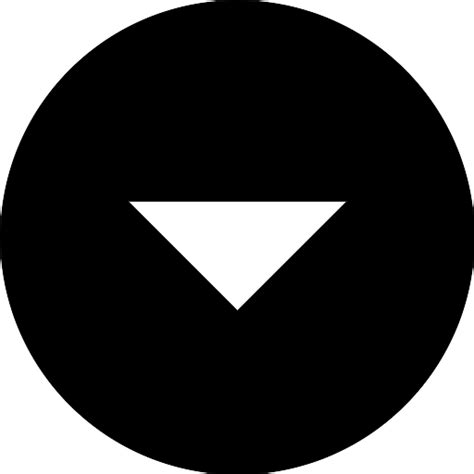 arrow dropdown circle icon vector