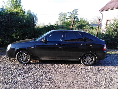 Занижение — 50 — 70 новые задние стойки Никон — Lada Приора хэтчбек