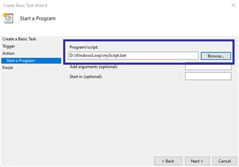 how to schedule run batch file in task scheduler in windows