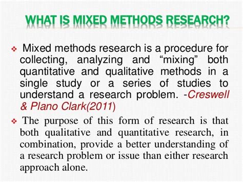 Mixed Method Research