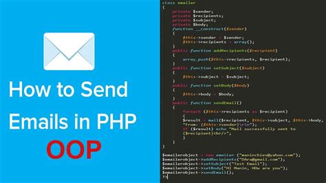 php mail using oop part 1 youtube