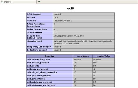 membuat koneksi oracle database 11g dan php