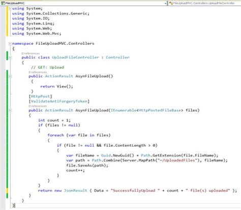 file upload using asp mvc 4 5 application