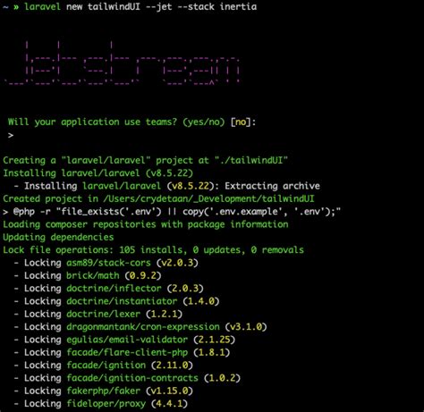 laravel jetstream with tailwindui