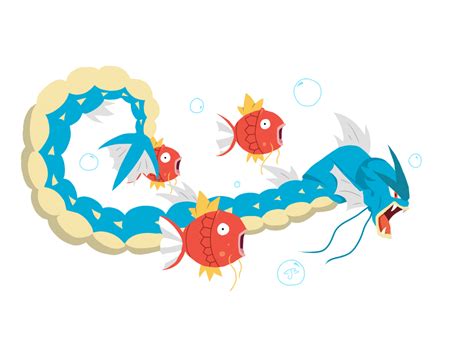 Magikarp Gyarados By Bill Felfel On Deviantart
