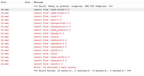 codeblocks getting errors while building gtk project stack overflow