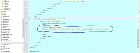 php problems while tying to load a image in laravel with