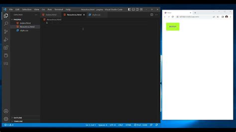 crear un boton en html que redirecciona a otra pagina 🍏 youtube