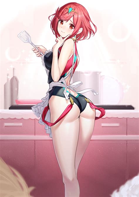 pyra and pyra xenoblade chronicles and 1 more drawn by ririko
