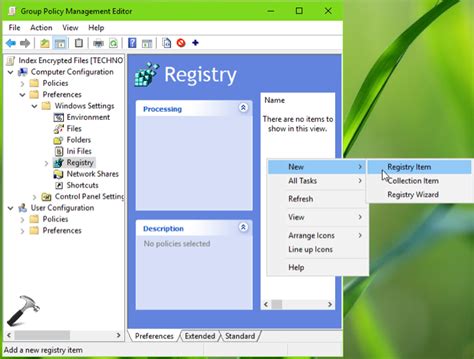 deploy a registry key using group policy