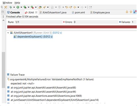 grouped assertions in junit 5 tutorial with examples