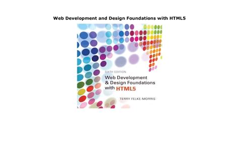 web development and design foundations with html5