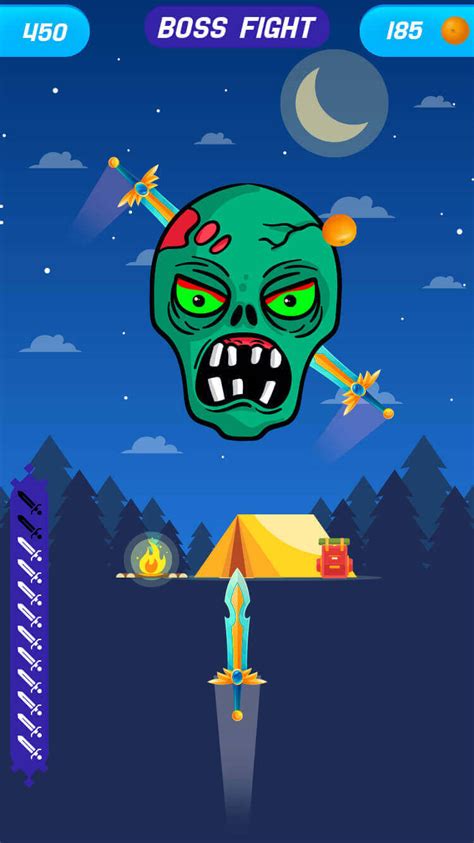 knife challenge fruits knife and balloon hit game