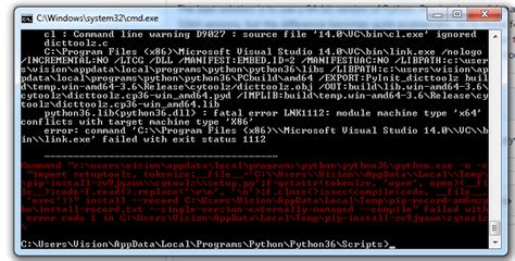 fatal error lnk1112 module machine type x64 conflicts with target