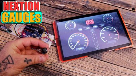 gauges on a nextion display