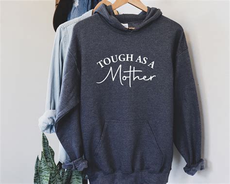 Tough As A Mother Hoodie Motherhood Hoodie Mothers Day Etsy