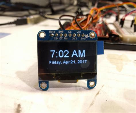 internet clock display date and time on oled using esp8266 nodemcu vrogue