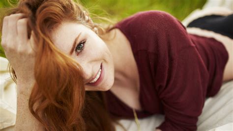Wallpaper Face Women Redhead Model Depth Of Field Long Hair Red